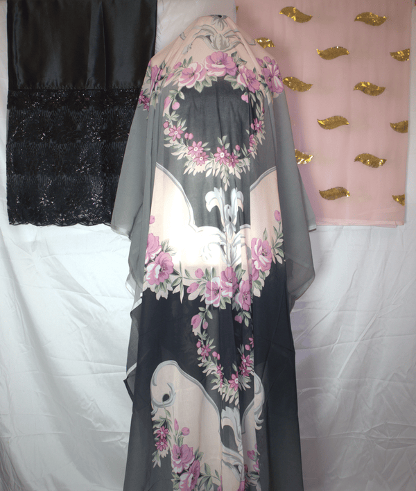 German Dirac Full Set – Black & Pink Floral – Dirac fashion